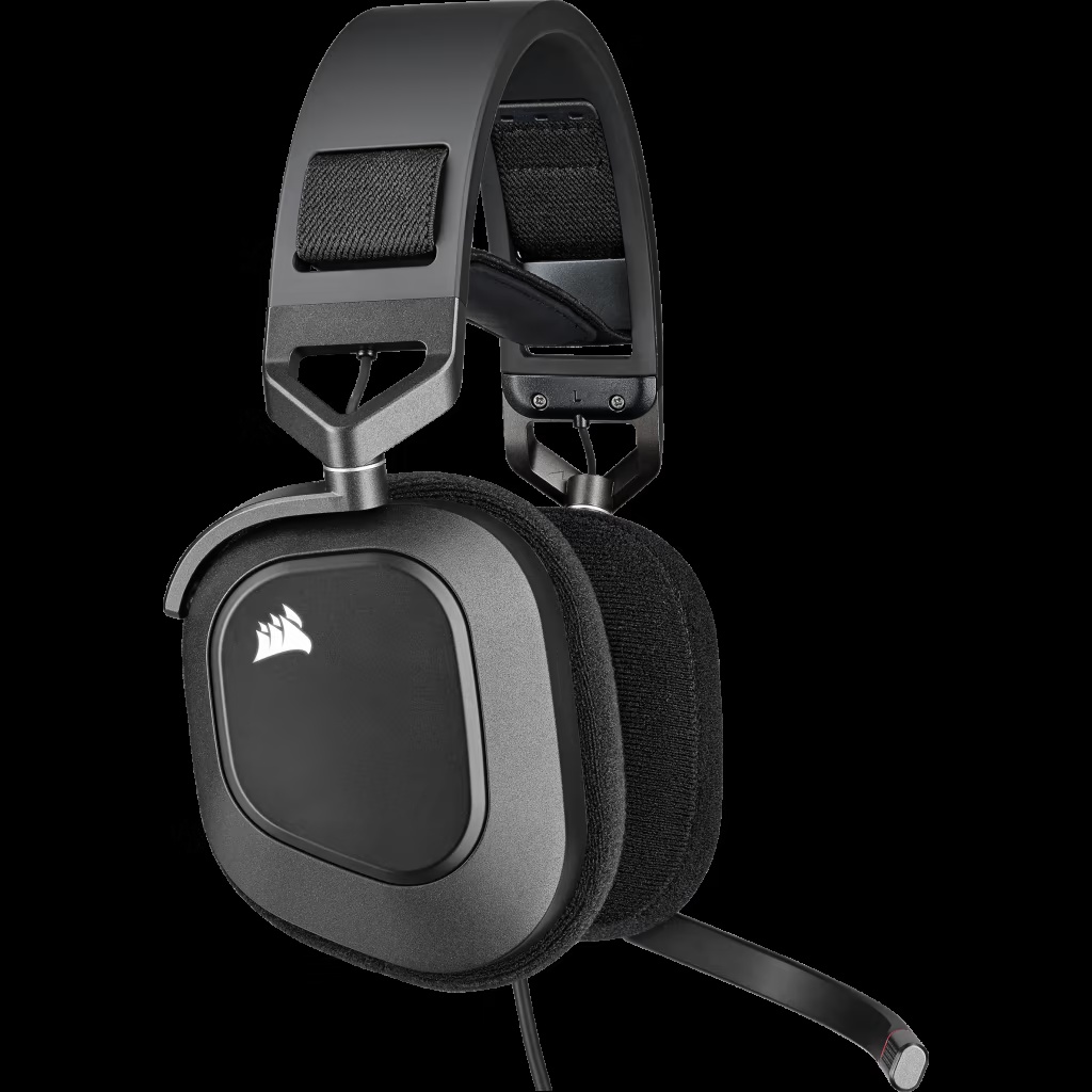 HS80 RGB USB Wired Gaming Headset â Carbon - CORSAIR