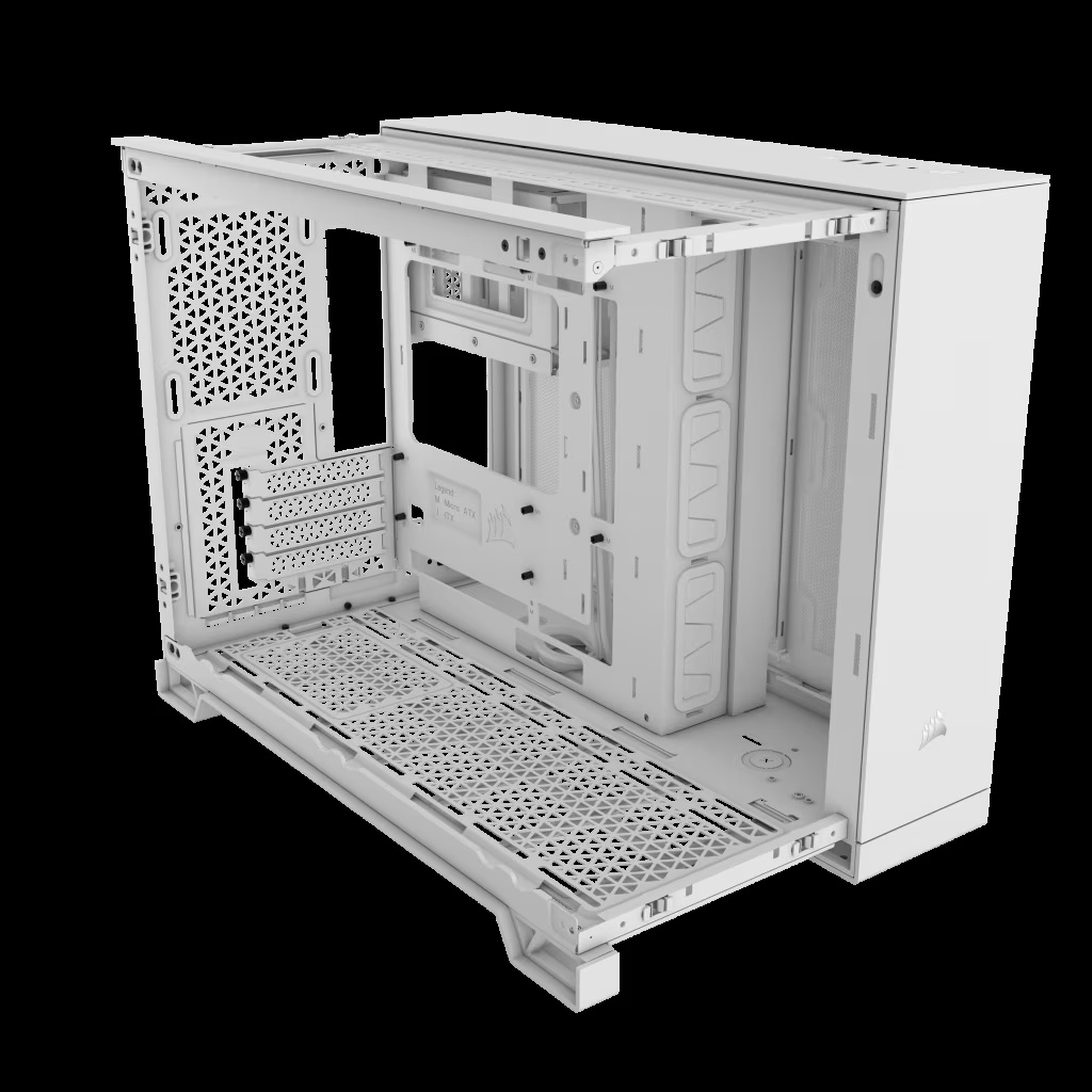 2500X Mid-Tower Dual Chamber PC Case - White - CORSAIR